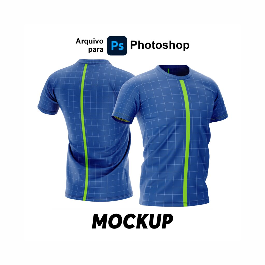 Mockup 004 Camisa Gola Redonda Photoshop TIF - RnDesigner